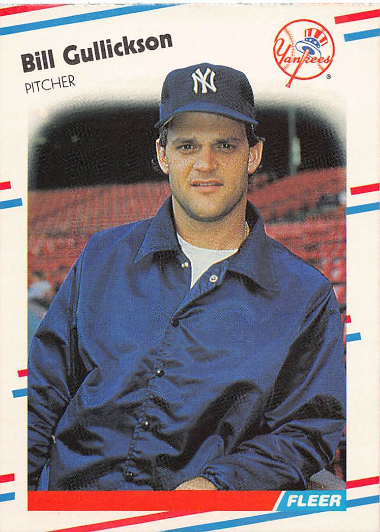 Bill Gullickson 1988 Fleer 208 New York Yankees BASEBALL Card | eBay