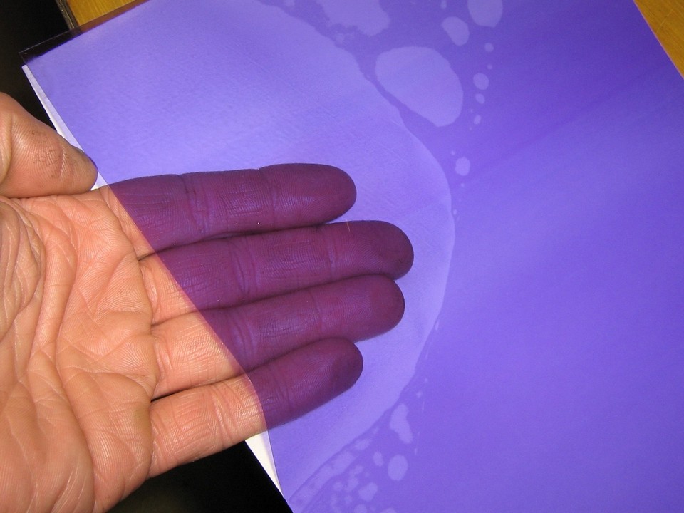 Transparent Colored Vinyl, Choose Color + Size, Sticky Cellophane with ...