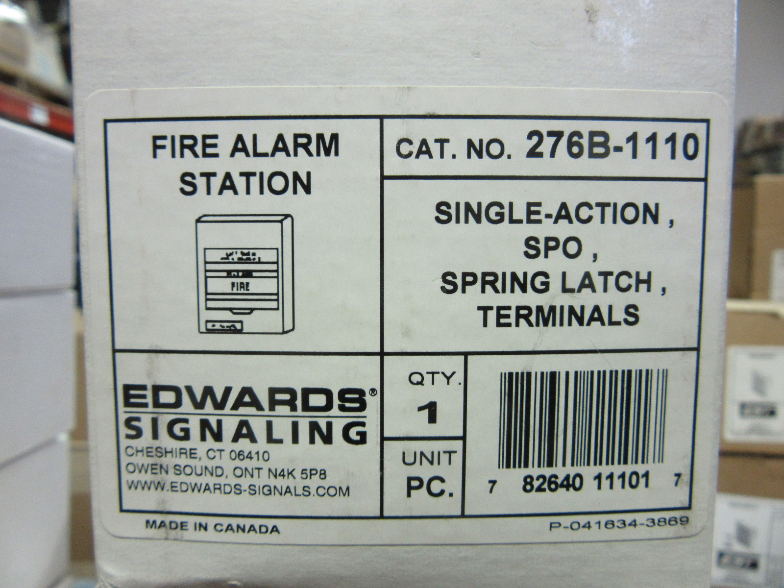 Est Edwards 276b-1110 Fire Alarm Pull Station for sale online | eBay