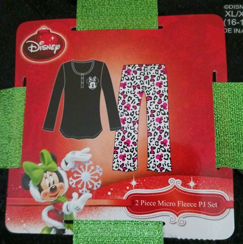 Disney 2 pc Soft Cozy Fleece Minnie Mouse Pajamas Pjs Sleep Lounge Wear ...