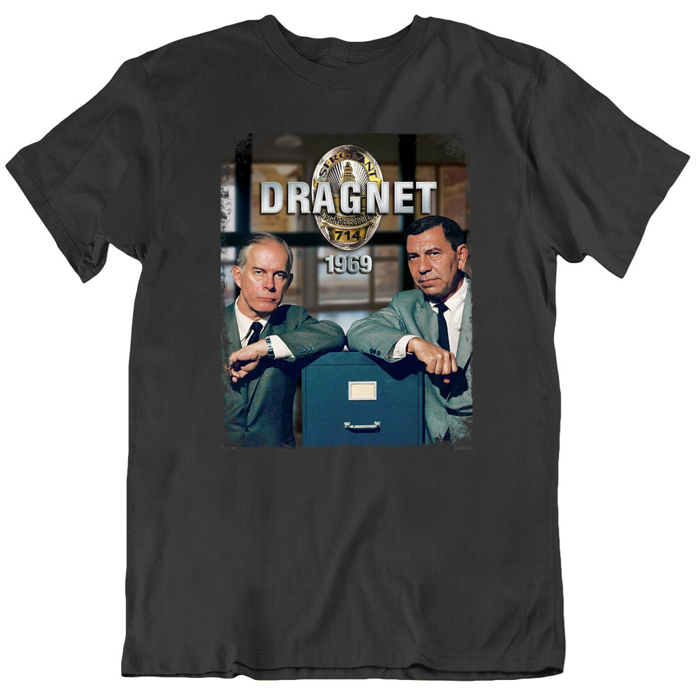 Dragnet, 1969 Jack Ben Movies TV series Character Fan Funny T Shirt Tee ...