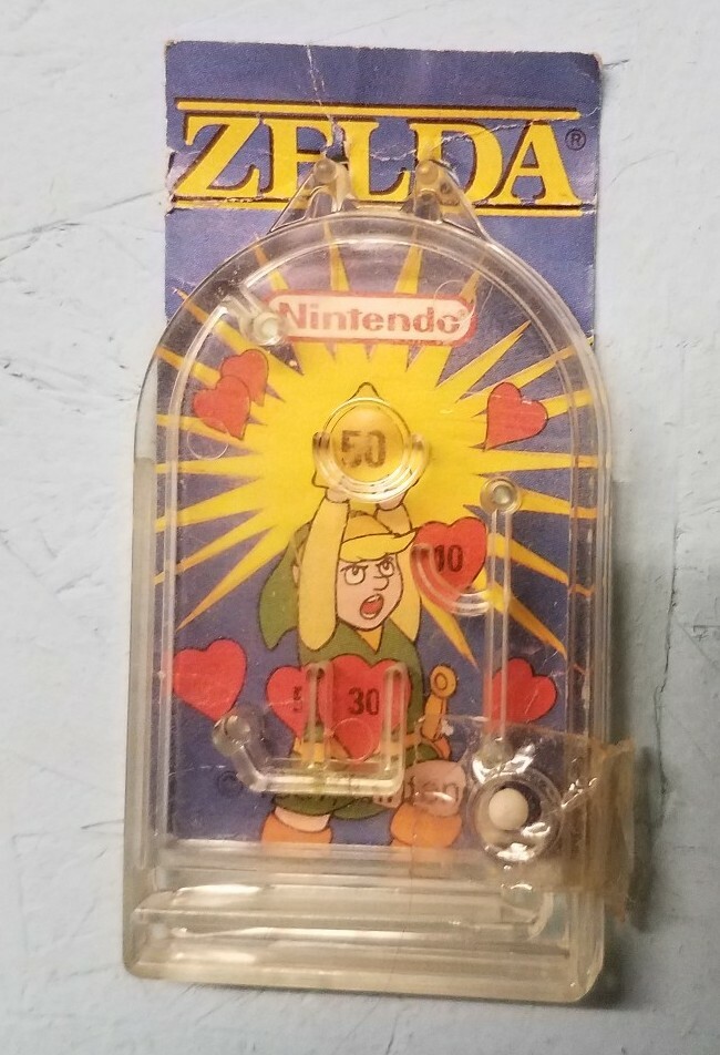 1989 Nintendo Cereal System Premium Zelda Link Pinball Premium Toy ...