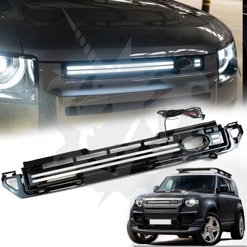 LED Light Radiator Mesh Grille Front Grill for LR Defender 110 90 130 ...