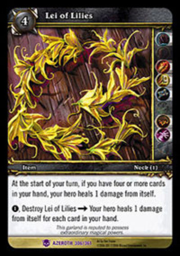 1x Lei of Lilies - Epic Near Mint Heroes of Azeroth | eBay