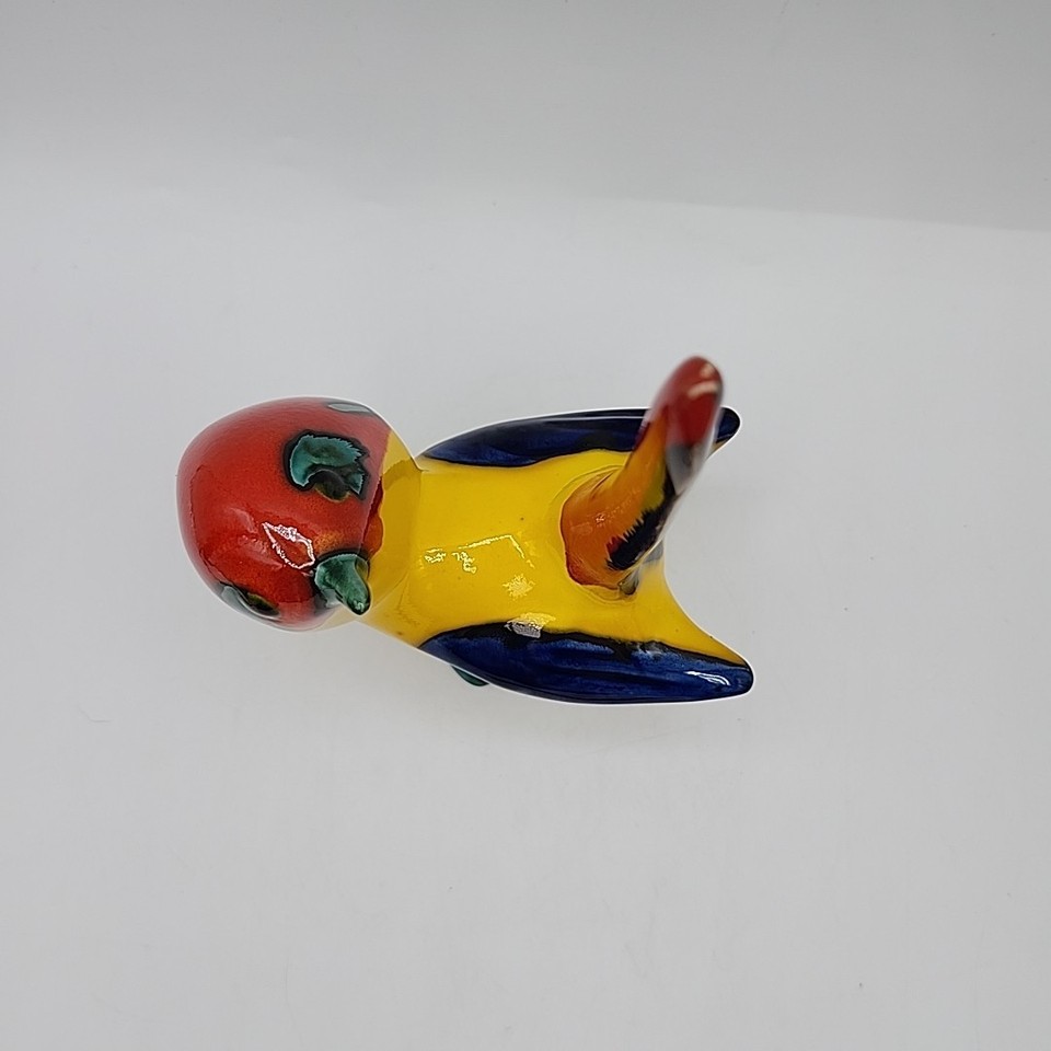 Rare Vintage Ceramic Cortendorf German Bird Figurine Vibrant Colorful ...