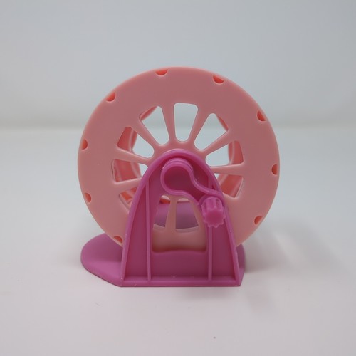 Littlest Pet Shop LPS Pink Hamster Wheel w/ Crank Part Accessory ...