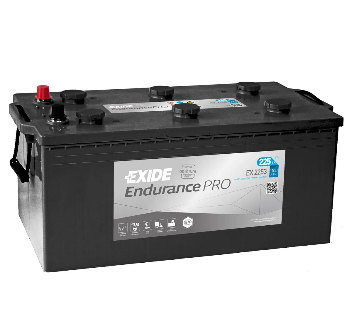 EX2253 EXIDE ENDURANCE PRO BATTERY 12V 225AH HEAVY DUTY COMMERCIAL ...