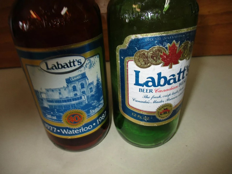6 Vintage Labatt's Beer Bottles : German Lager Mr. Labatt Schooner '87 ...