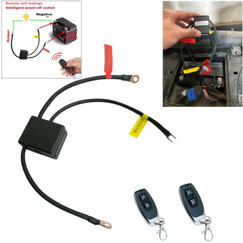 12V Wireless Motorcycle Battery Disconnect Cut Off Master Kill Switch ...