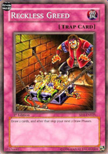 Reckless Greed - SD2-EN027 - Common - 1st Edition PL/MP YuGiOh! Starter Deck Ca 412897559439| eBay