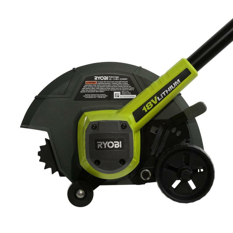 RYOBI 18V Edger 9 in Blade 4-Position Adjustable Depth Garden Lawn Cut ...