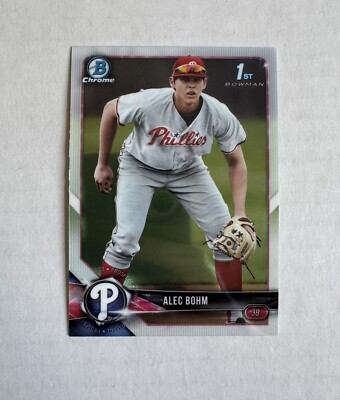 2018 Bowman Draft Chrome Alec Bohm BDC-25 1st Bowman Phillies | eBay