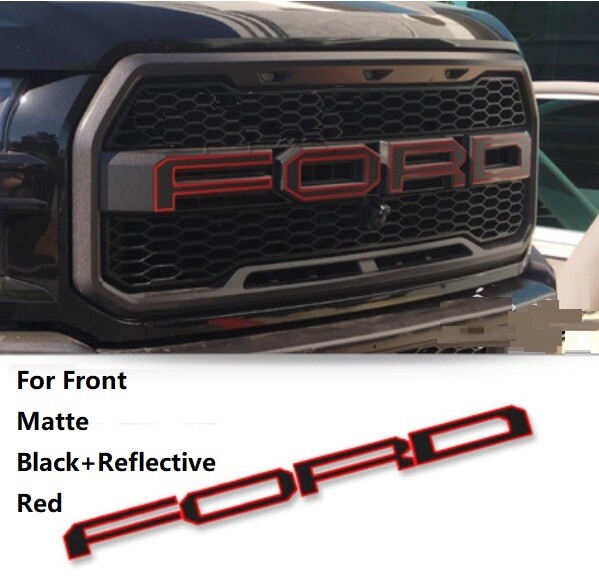 Raptor F150 Front Grille Word Reflective Sticker For Ford Raptor F150 ...