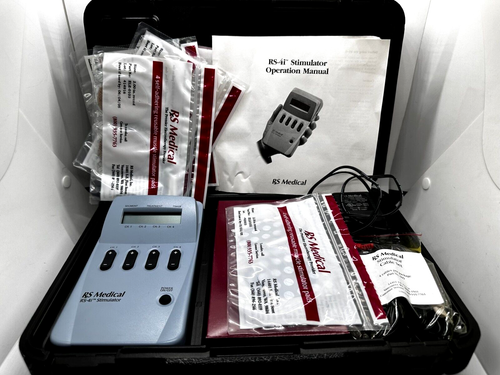 RS-4i Electrotherapy Stimulator With Cables, Self Adhering Pads & Case ...