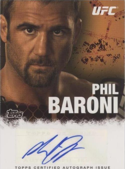 2010 Topps UFC Series 4 - Fighter Autographs Phil Baroni #FA-PC (AU, RC ...
