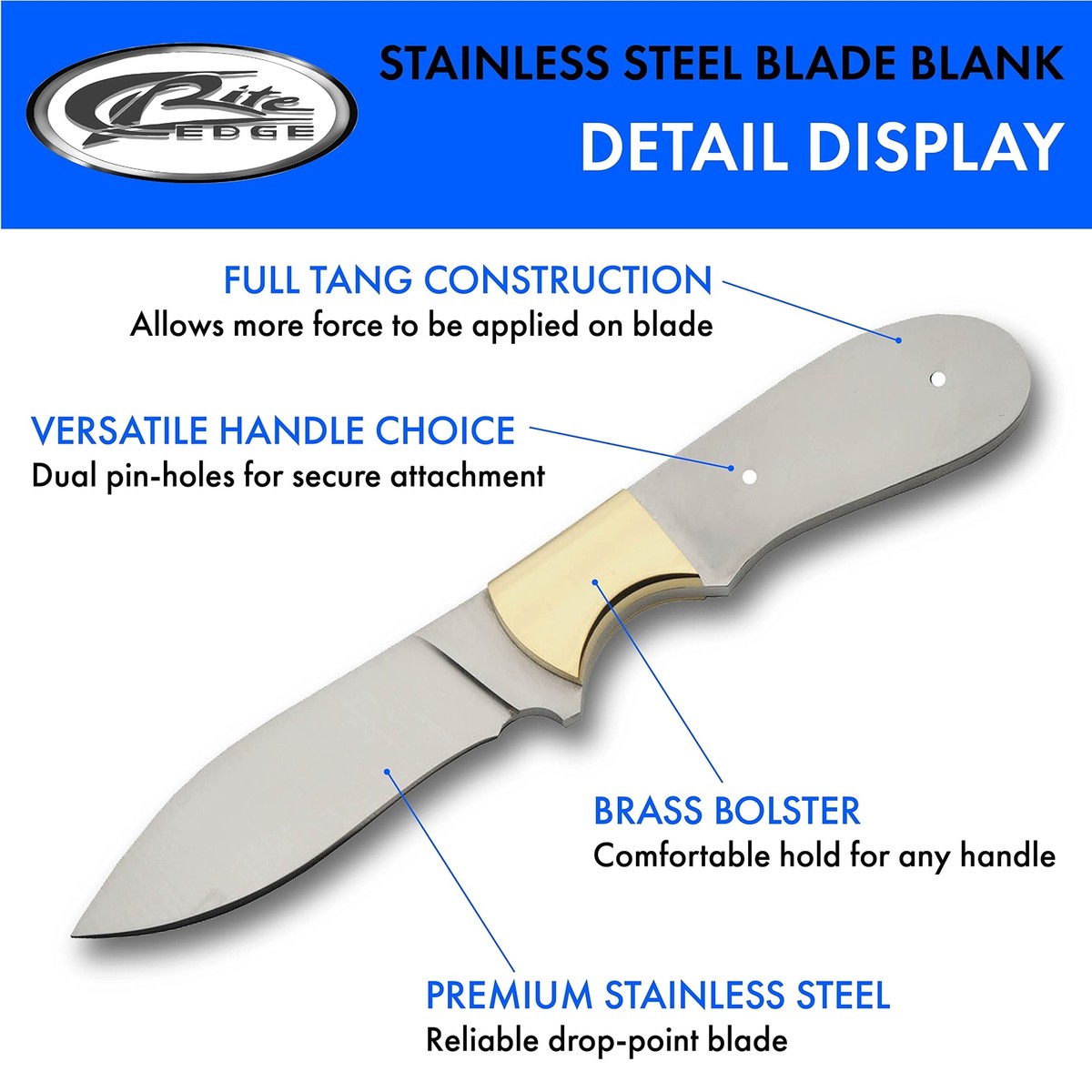 Knife Drop Point Blank Knife Blanks Drop Point Blade HAND FORGED