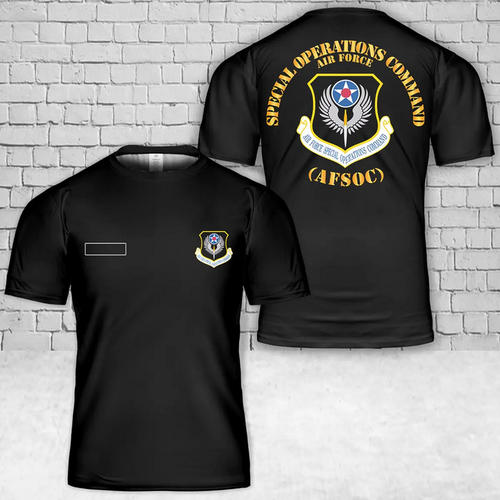Custom Name US Air Force Air Force Special Operations Command T-Shirt ...
