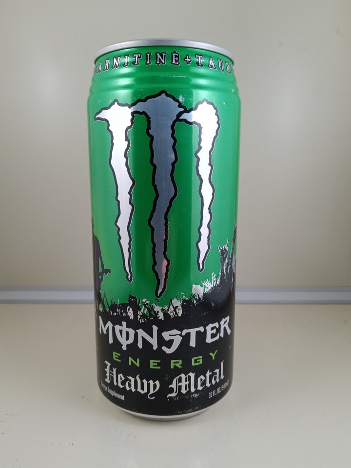 Monster Energy Heavy Metal BFC 32oz Can 2007 Unopened | eBay