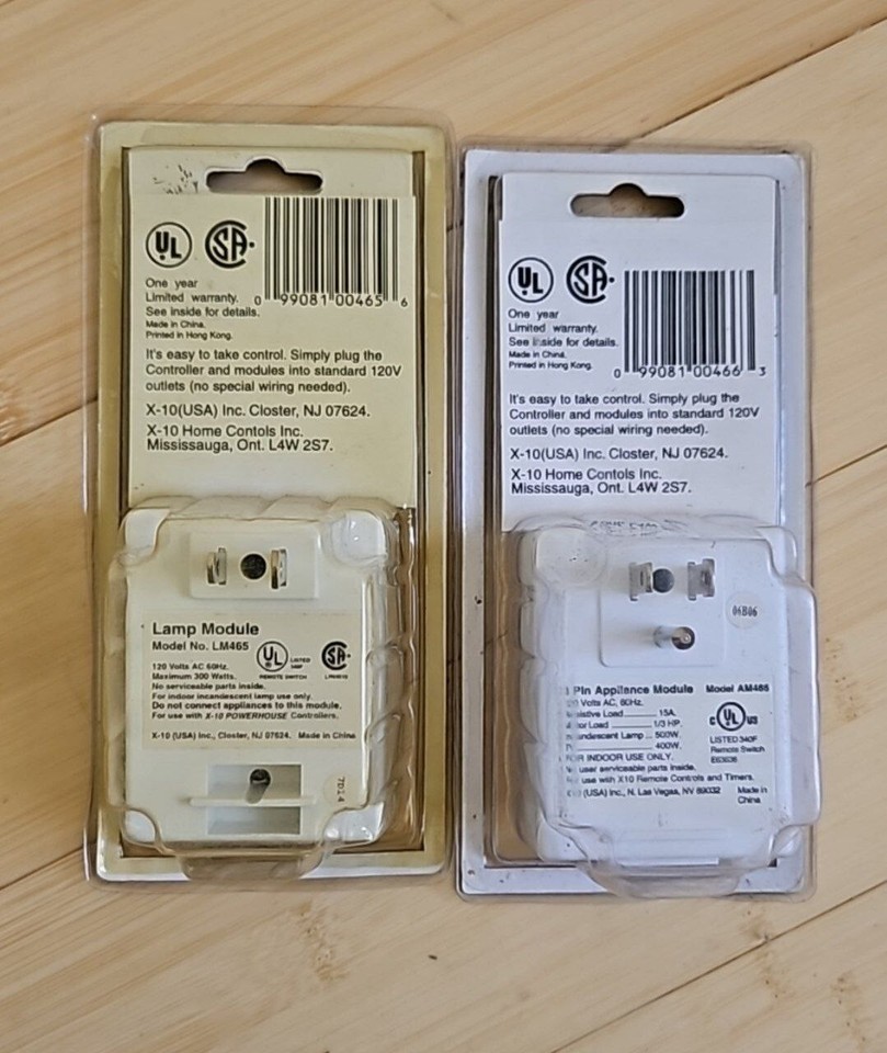 Lot Of X10 Powerhouse AM466 3-Pin Appliance Module & LM465 Lamp Module ...