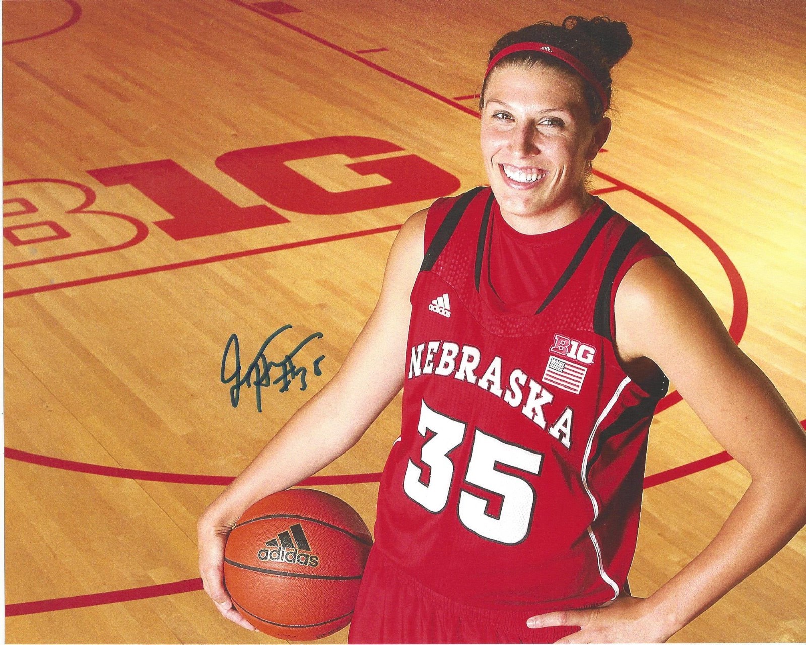 JORDAN HOOPER Signed 8 x 10 Photo WNBA Basketball DALLAS WINGS Nebraska ...