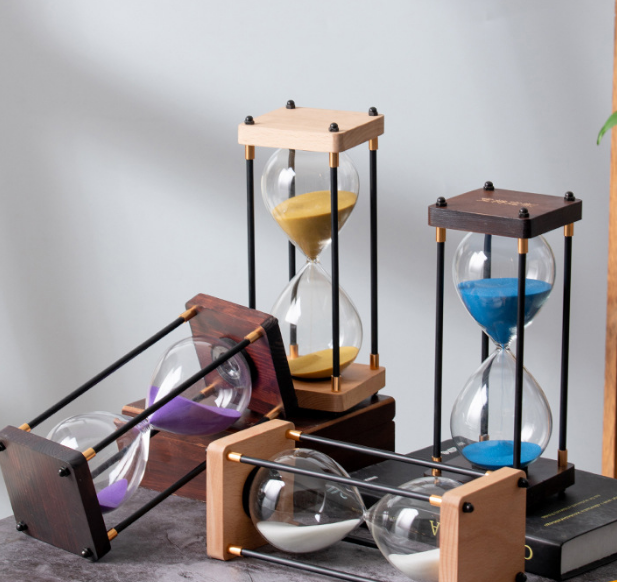 Retro Retro Glass Hourglass Timer 60 Minute Hourglass Home Decoration ...