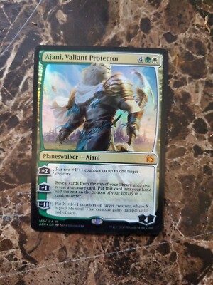 Magic the gathering foil Ajani, Valiant Protector mythic rare ...