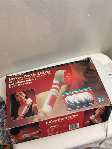 Homedics Infra-tech Ultra Deluxe Infrared Handheld Wand Massager QB-60 ...