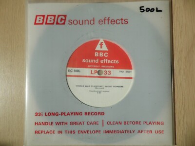 BBC Sound Effects Vinyl Record: WW2 Aircraft: German Night Bombers ...