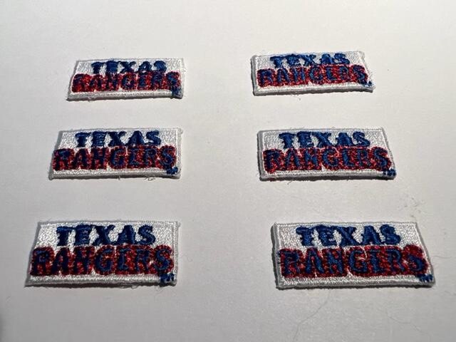 6 Small MLB Texas RANGERS Iron-On Patches.MINT.Baseball FAST same day ...