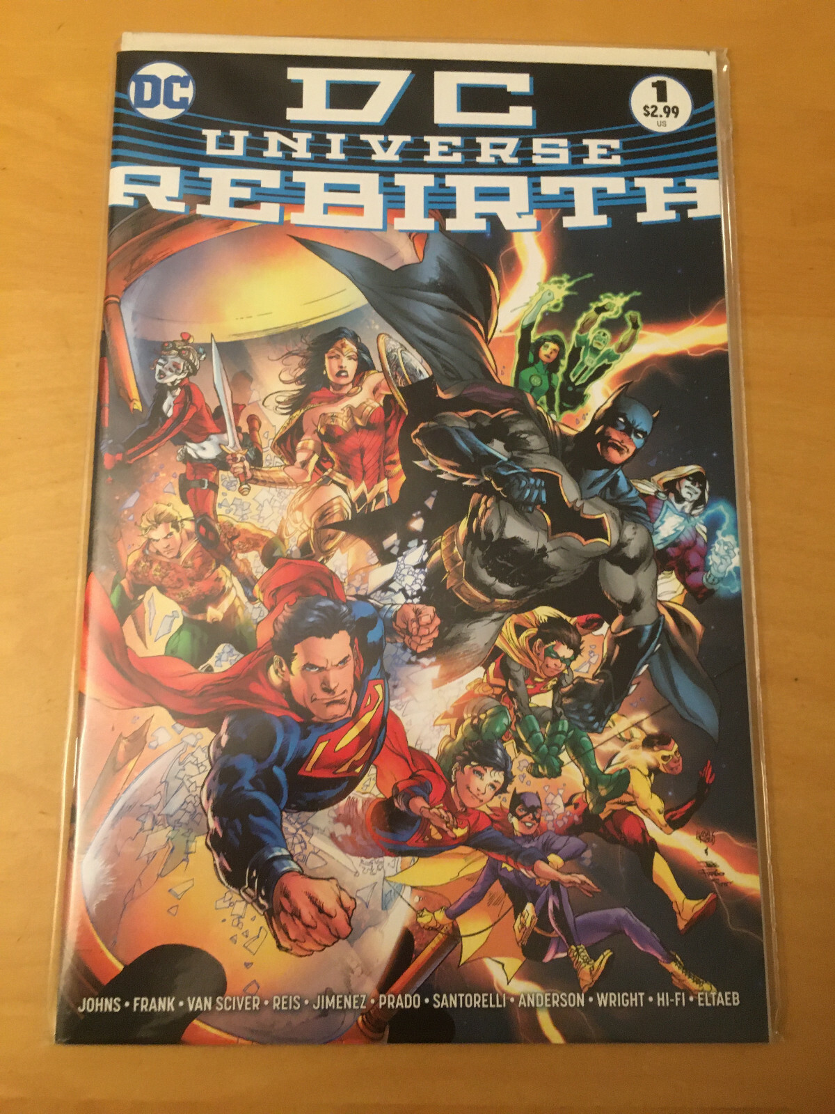 DC UNIVERSE REBIRTH 1, NM 9.4, 1ST PRINT, MIDNIGHT VARIANT COVER | eBay