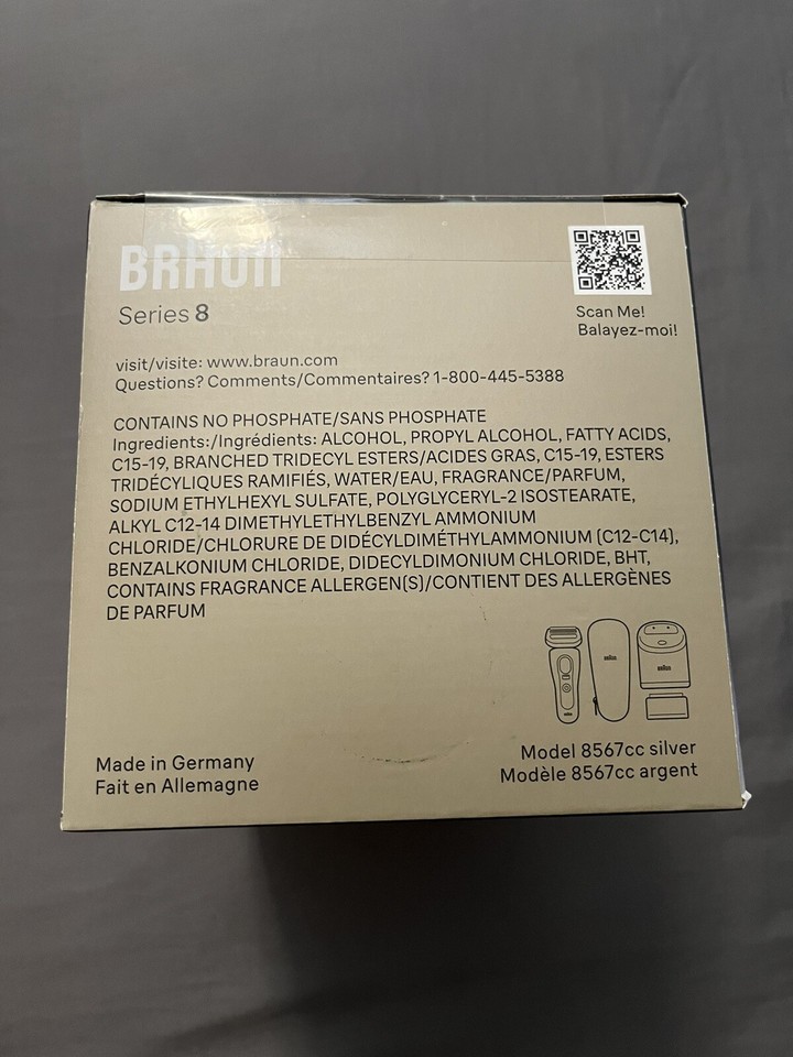 Braun Series 8 SMART 4+1 Shaving Kit w/ Smart-Care Center 8567cc BRAND ...