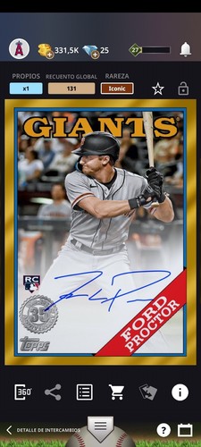 2023 TOPPS BUNT 1988 TOPPS BASEBALL 23 S5 GOLD SIGNATURE ICONIC FORD ...