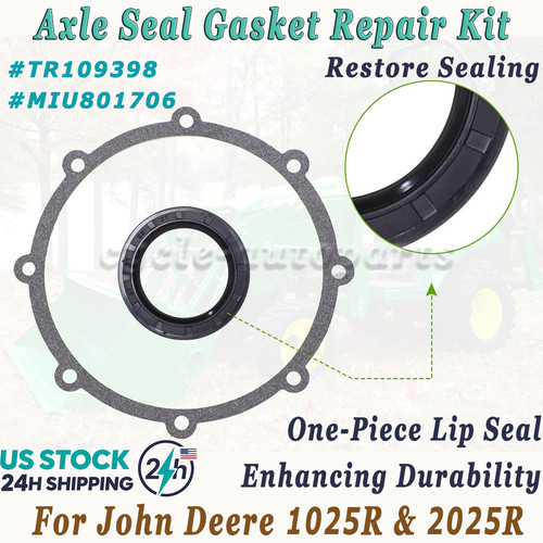 Front Axle Seal Gasket Repair Kit For John Deere 1025R 2025R #TR109398 ...