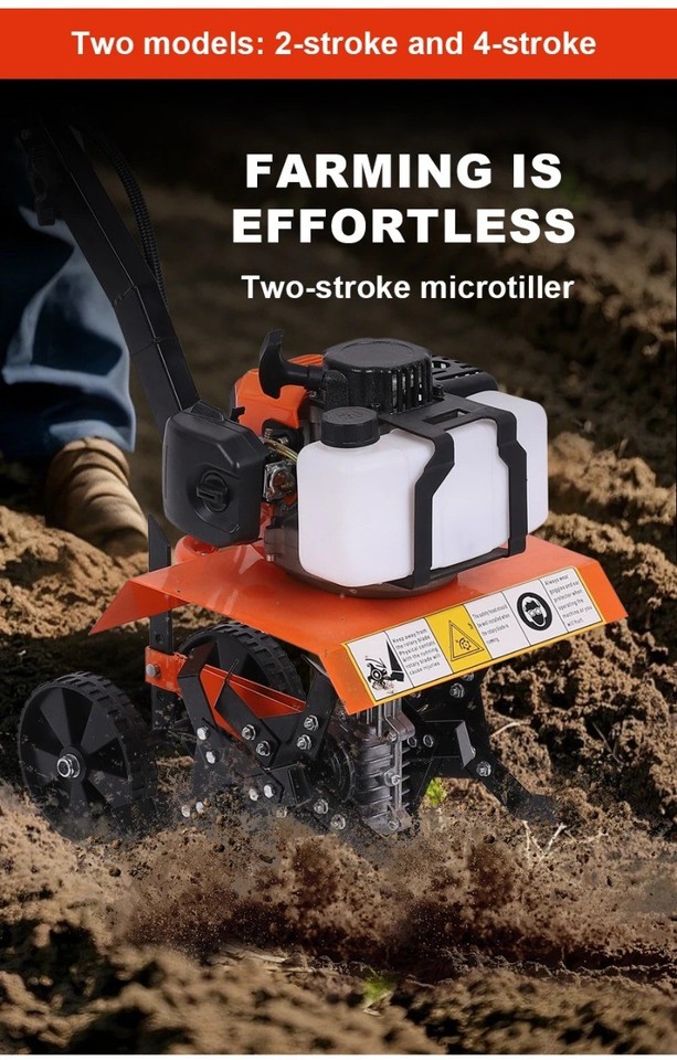 Mini Agricultural Four-stroke Gasoline Cultivator Two-stroke Gasoline ...