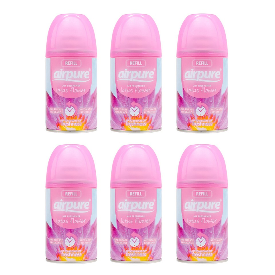 6 x Fresh Air, Airwick & Airpure Max Auto Spray Refills 250ml | eBay UK