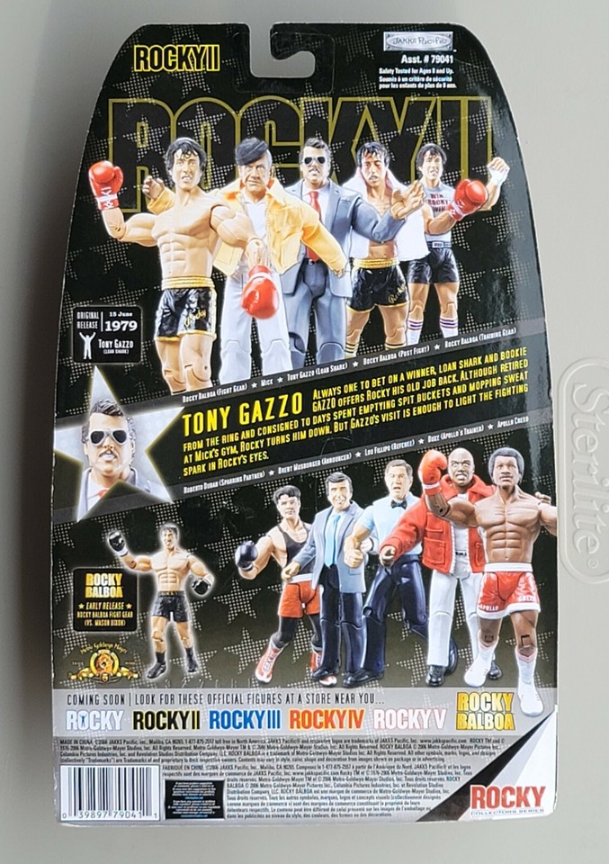 wwe wwf ljn classic superstars rocky II limited edition tony gazzo ...
