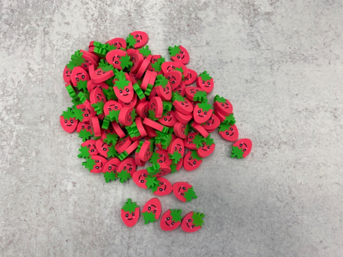 110+ strawberry shaped mini erasers rewards math counters teacher ...