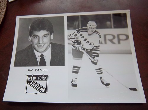 Jim Pavese New York Rangers player photo NHL 1990's | eBay
