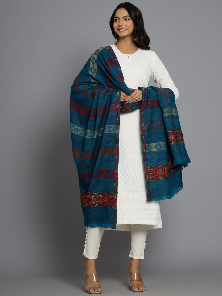 Womens Mens 100% Cashmere Indian Oversized Blanket Wool Scarf Shawl ...