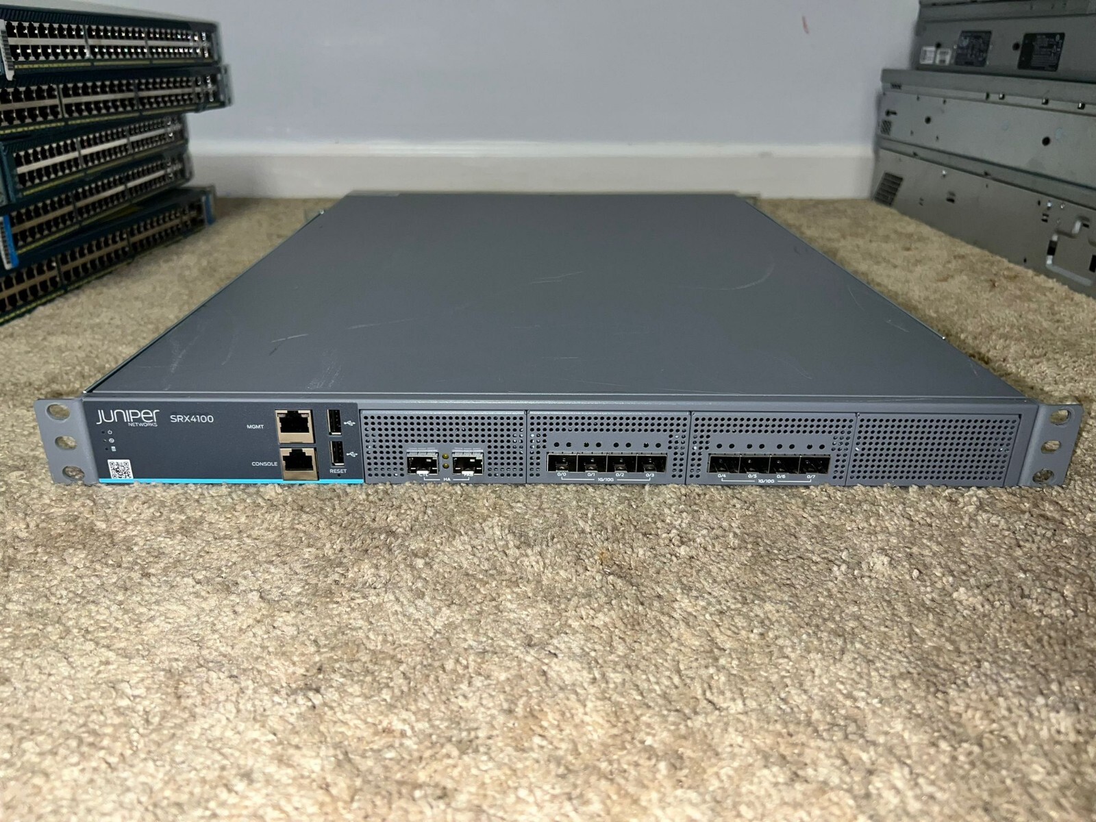 JUNIPER SRX4100-SYS-JE-AC 8-Port 10G SFP+ SECURE GATEWAY APPLIANCE 2yrs ...