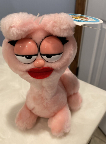 Vintage 7” Dakin Garfield Arlene Girl Pink Cat Stuffed Animal Plush Toy ...