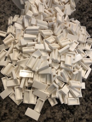 Lego White 1x2 Flat Finishing Tiles X100 Genuine New | eBay