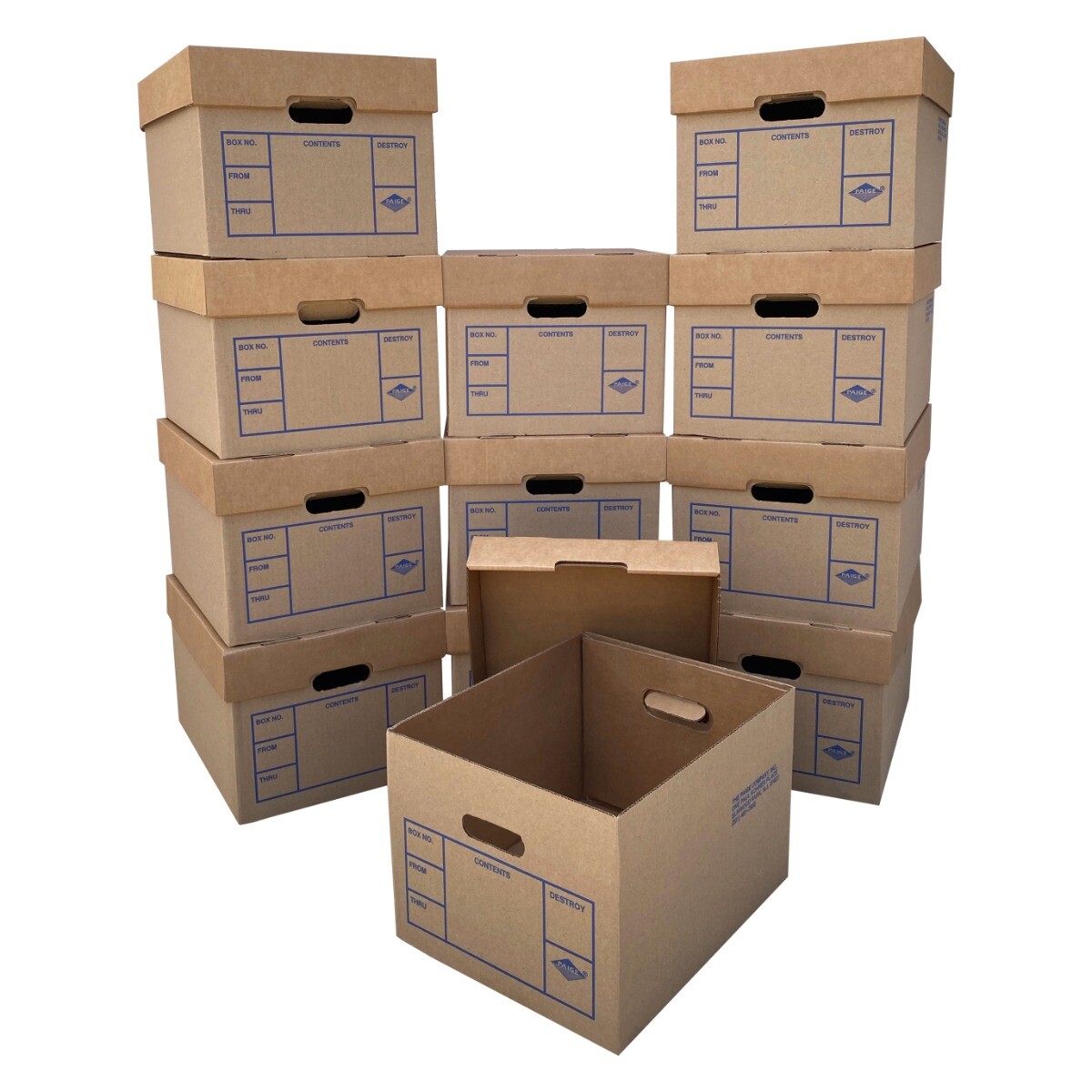 UBMOVE File Boxes 200# Strength, Small, 15 x 12 x 10 Inches, 12 Pack ...