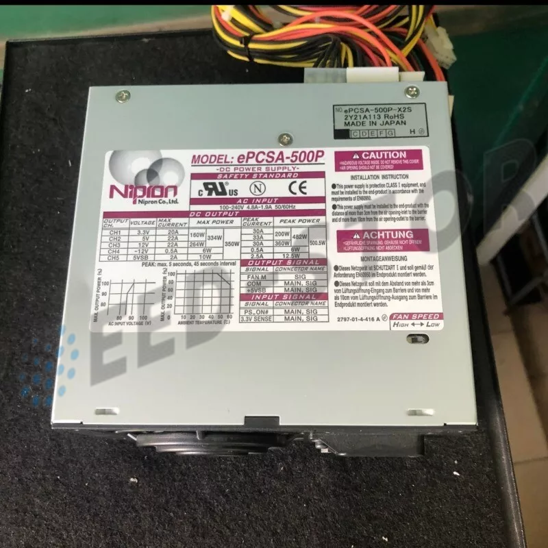 1PCS Used NIPRON ePCSA-500P ePCSA-500P-X2S Power Supply | eBay