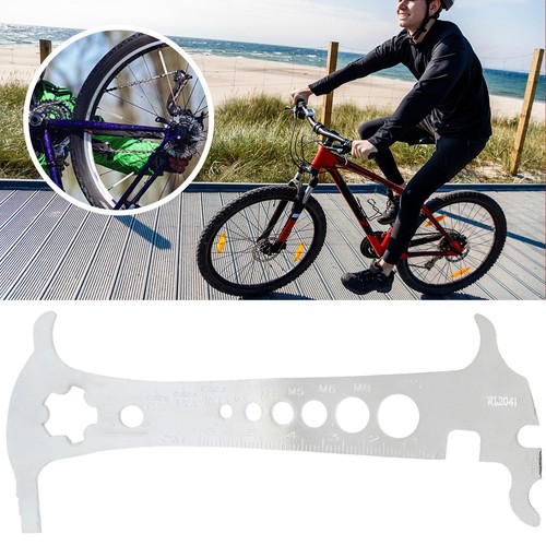 6 in 1 Multifunctional Bicycle Chain Wear Indicator Checker Measuring ...
