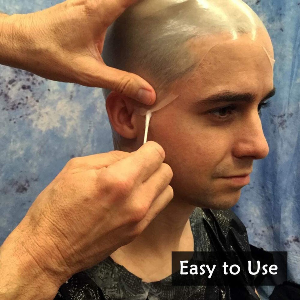 Rubber Bald Skin Head Unisex Funny Skinhead Dress Fancy Costume Latex ...