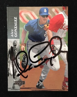 ALEX GONZALEZ 1993 UPPER DECK AUTOGRAPHED SIGNED AUTO BASEBALL CARD 1 ...