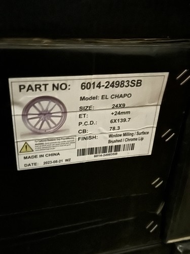 4-Infamous Racing EL CHAPO 6x5.5/6x139.7 24x9 front 24x11 rear NEW | eBay