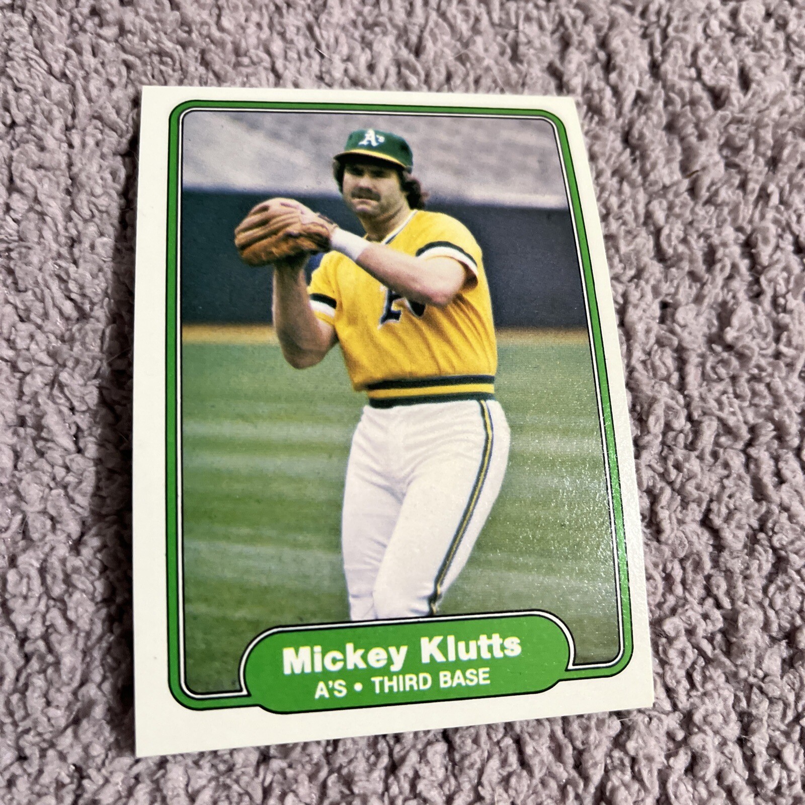 1982 Fleer #97 Mickey Klutts Oakland Athletics | eBay