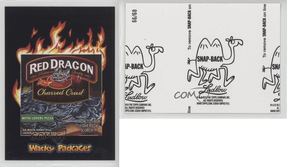 2018 Wacky Packages Go to the Movies Animated Film Stickers Ludlow Back ...